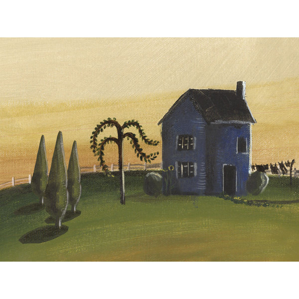 August Grove® Little Blue House - Print - Wayfair Canada