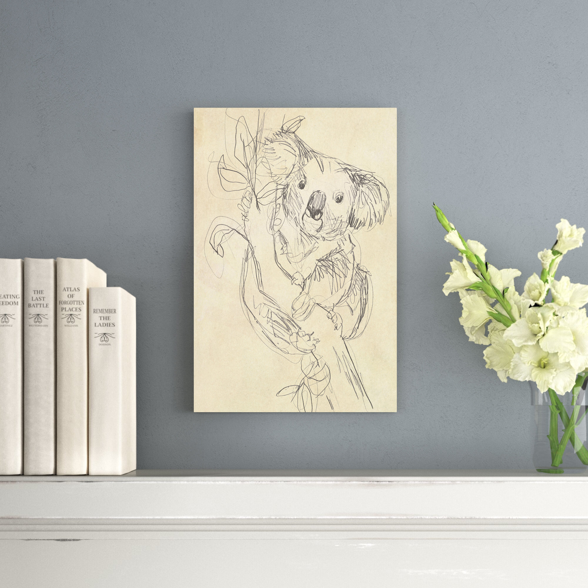 Langley Street Outback Sketch II by June Erica Vess - Wrapped Canvas ...
