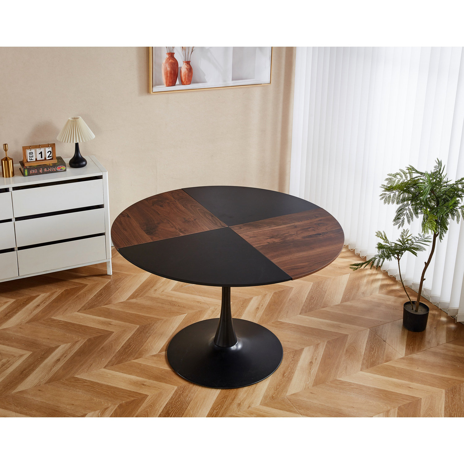 George Oliver 47.2INCH ROUND DINING TABLE,OFFICE TABLE,COFFEE TABLE ...