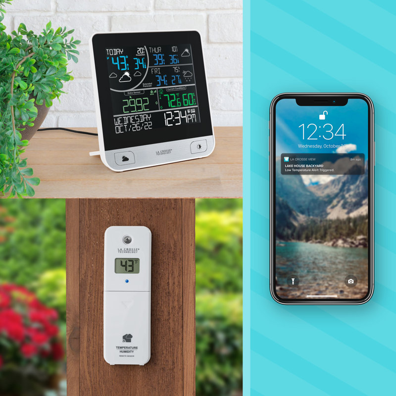 La Crosse Technology Wi-Fi Multi-Day Forecast Digital Weather Station ...