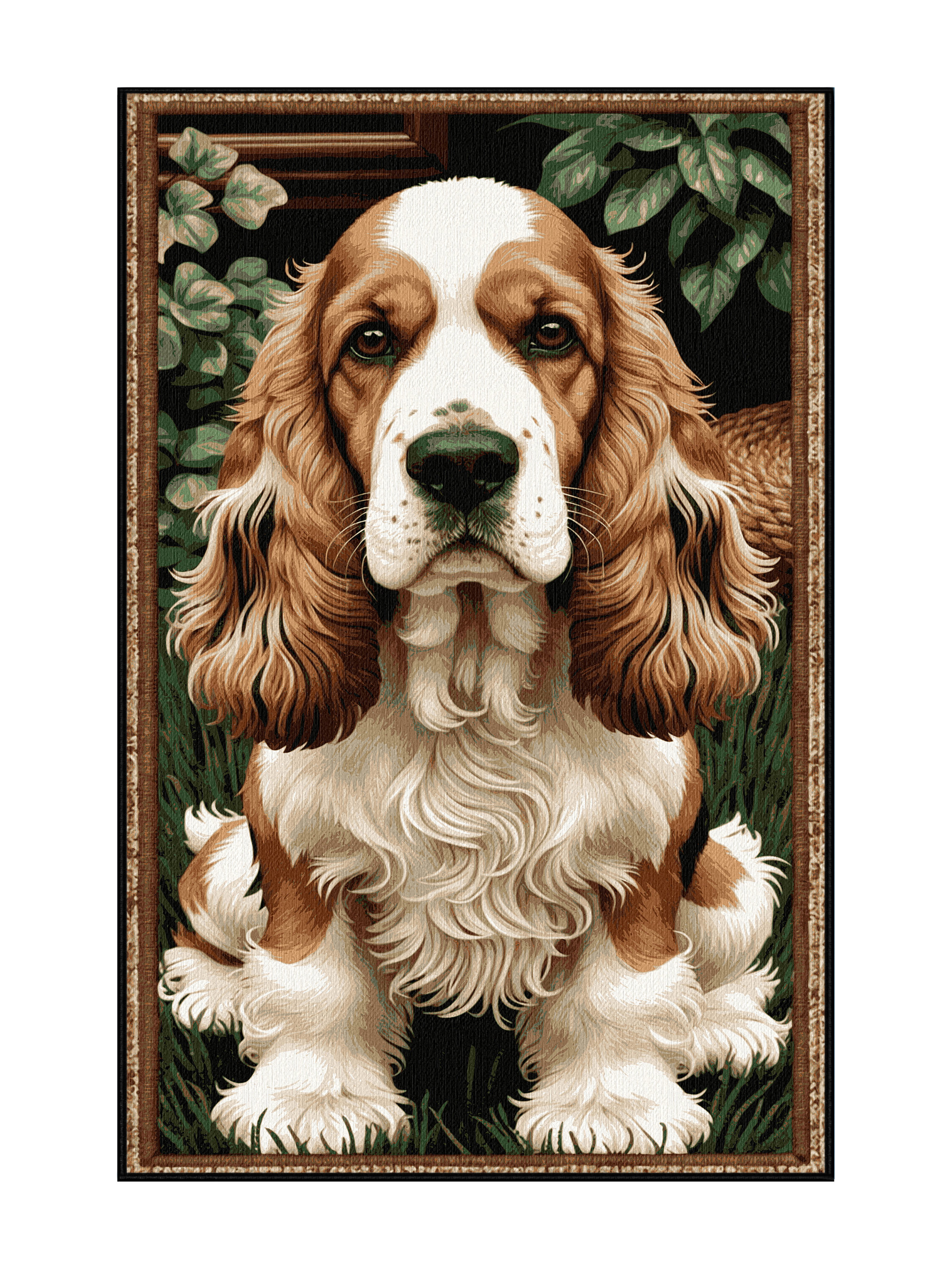 One Allium Way® Washable English Cocker Spaniel Dogs Area Rug | Wayfair