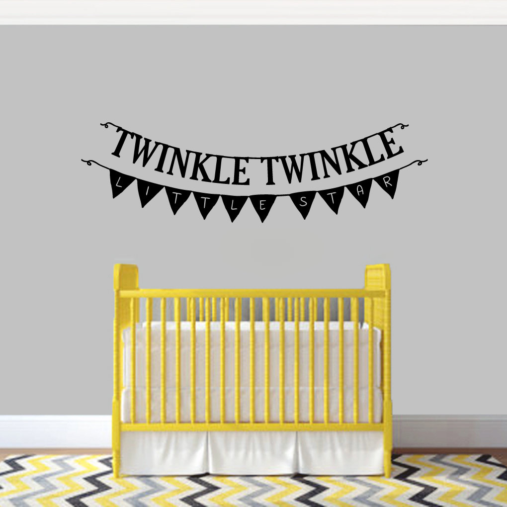 Sweetums Wall Decals Twinkle Twinkle Little Star Banner Wall Decal ...