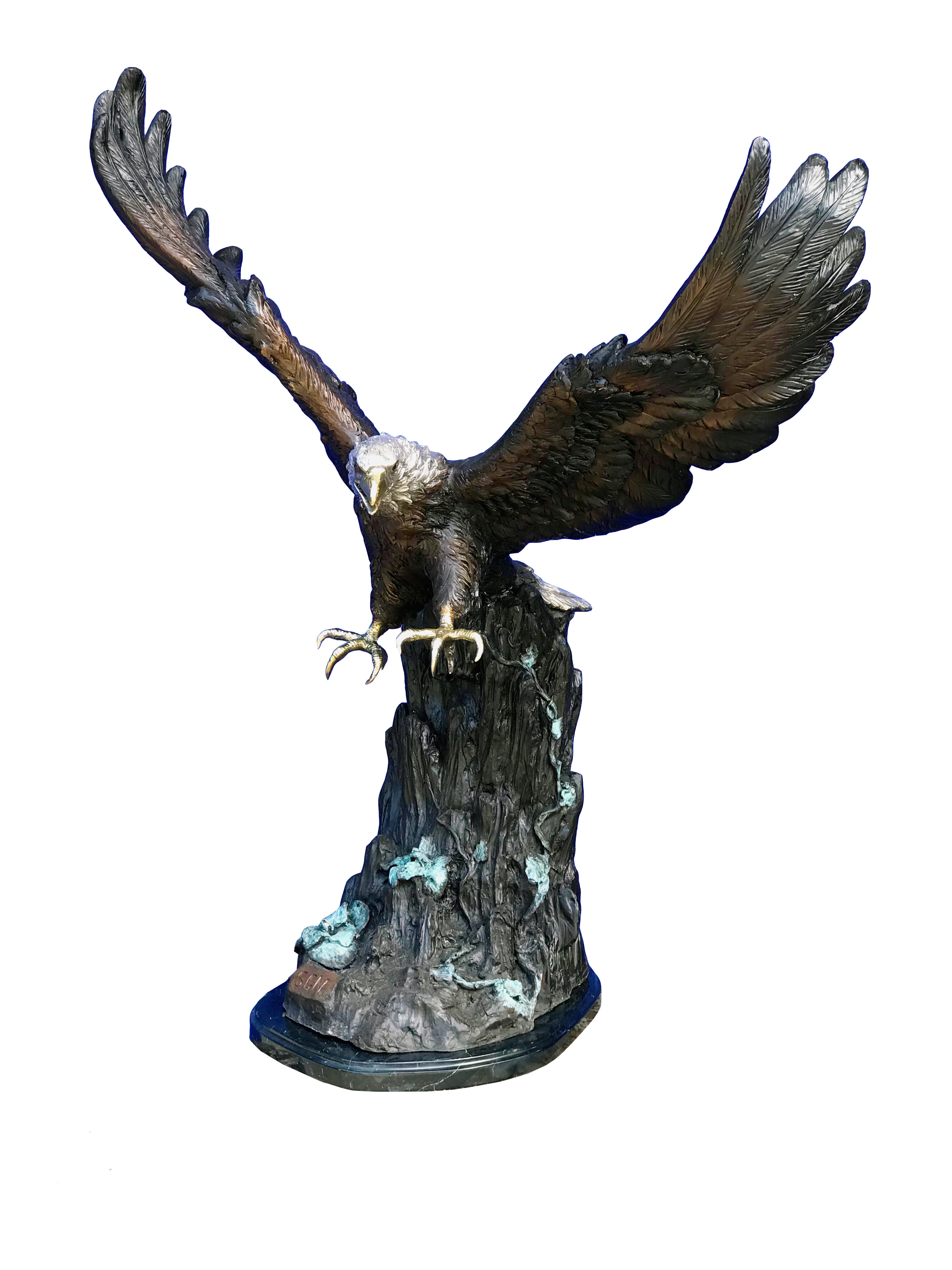Loon Peak Linkwood Flying Eagle Statue | Wayfair