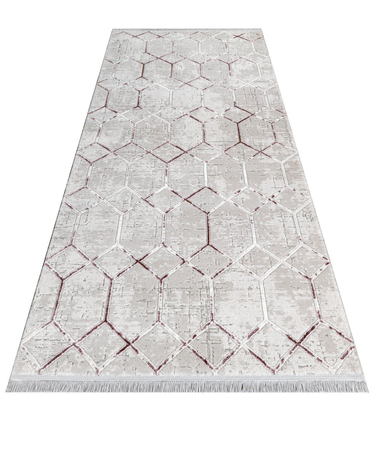 Lofy Darcy Gray Geometric Acrylic Machine Made Area Rug | Wayfair