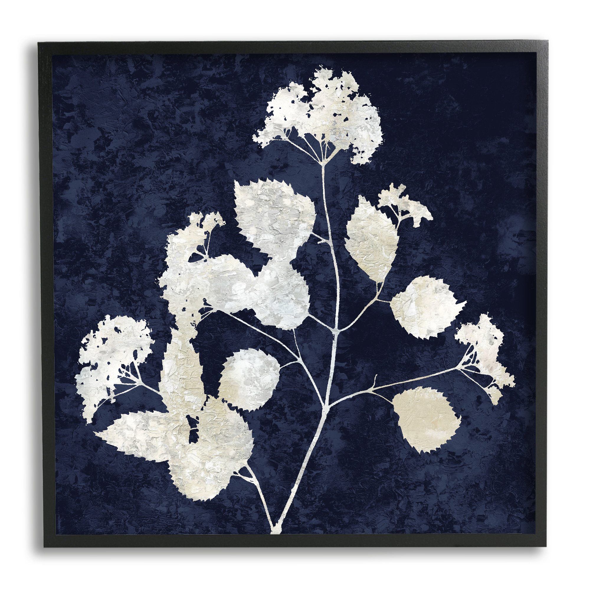 Stupell Industries Detailed Abstract Plant Leaves Shapes Modern ...