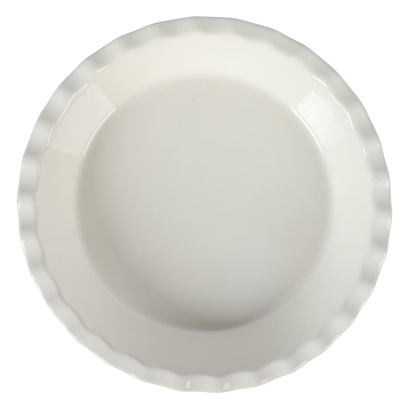 Martha Stewart Vanowen 9 Inch Round Scalloped Edge Stoneware Pie Pan in ...