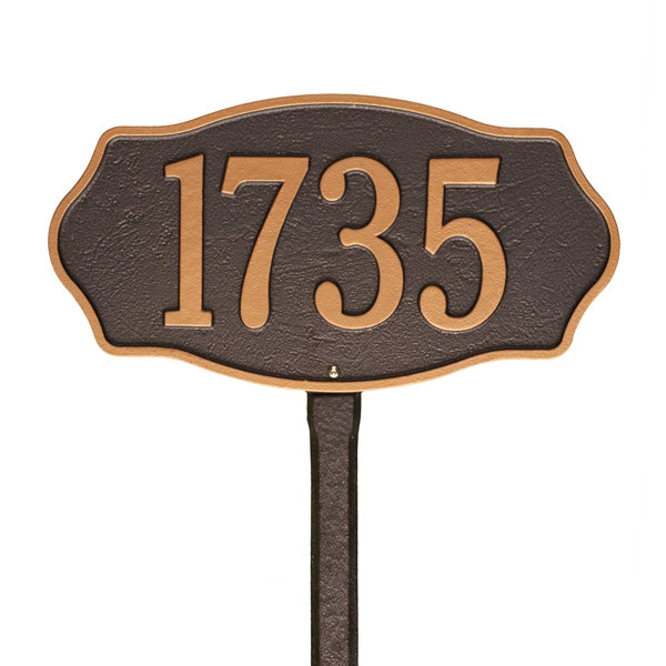 Hampshire 1-Line Lawn Address Sign & Reviews | Birch Lane