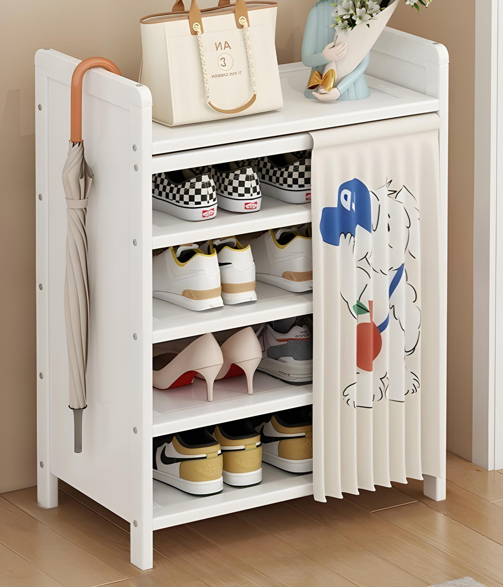 Latitude Run® Easy Installation Free Folding Shoe Rack For Home Use ...