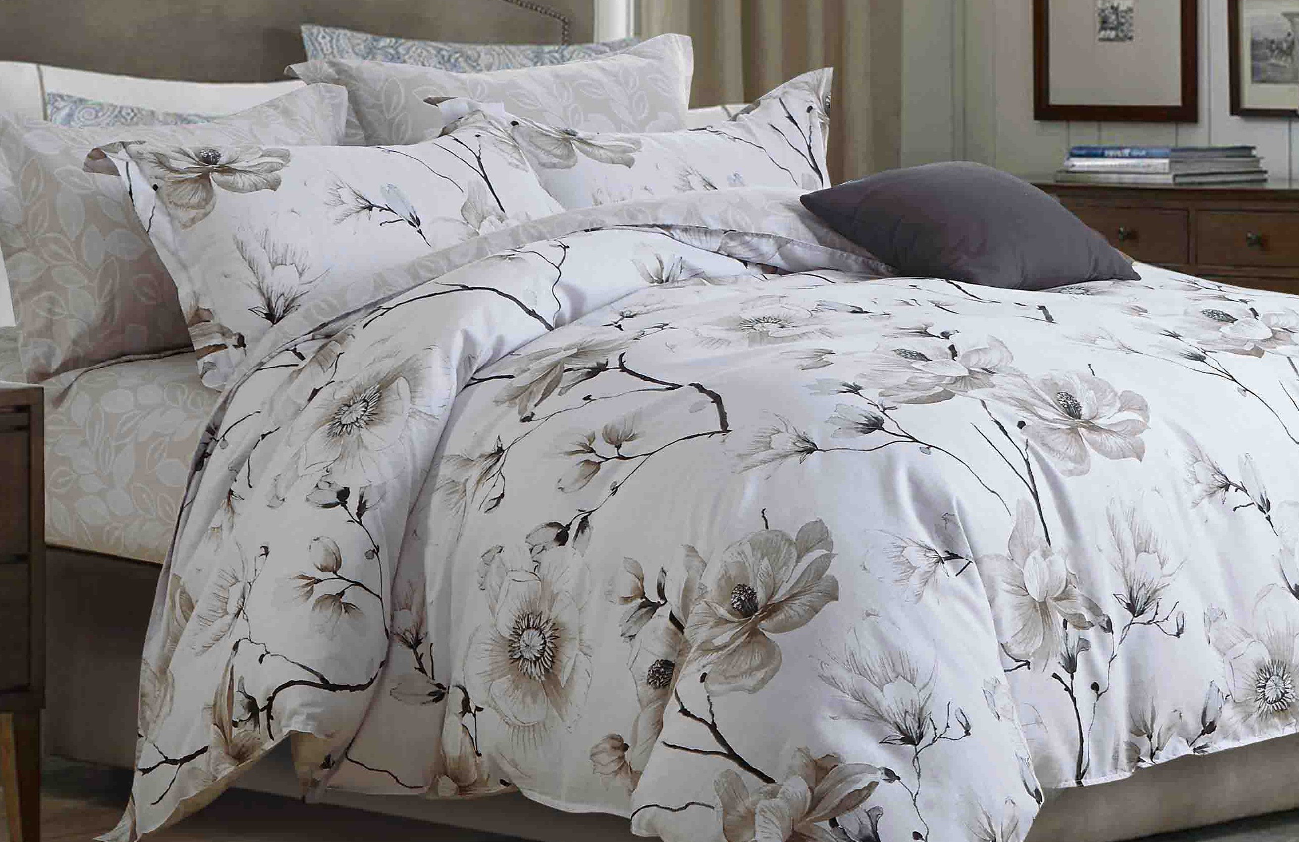 Say Yes Bedding Juan Cotton Twill Floral Comforter Set & Reviews | Wayfair