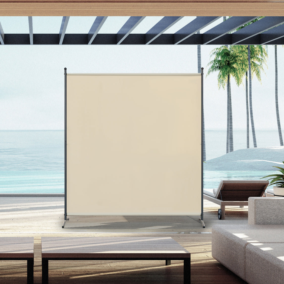 17 Stories Paravent 1 Panel Room Divider Protective Screen Wall Room ...