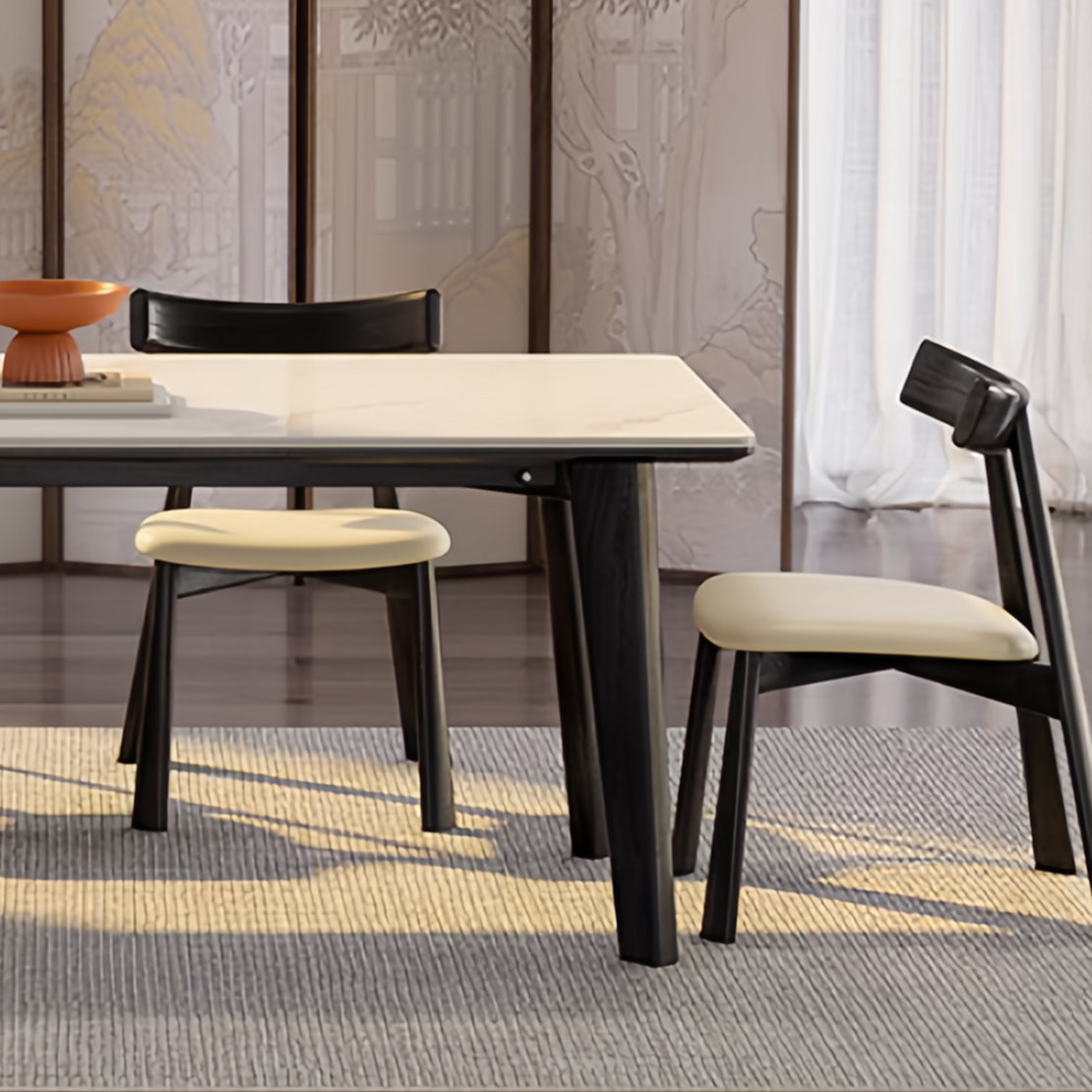 Graceful Nests Furnishings Modern high-class dining table and chair ...