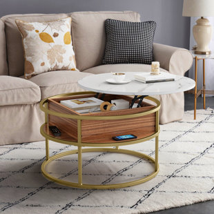 Round Lift-Top Coffee Tables You'll Love | Wayfair