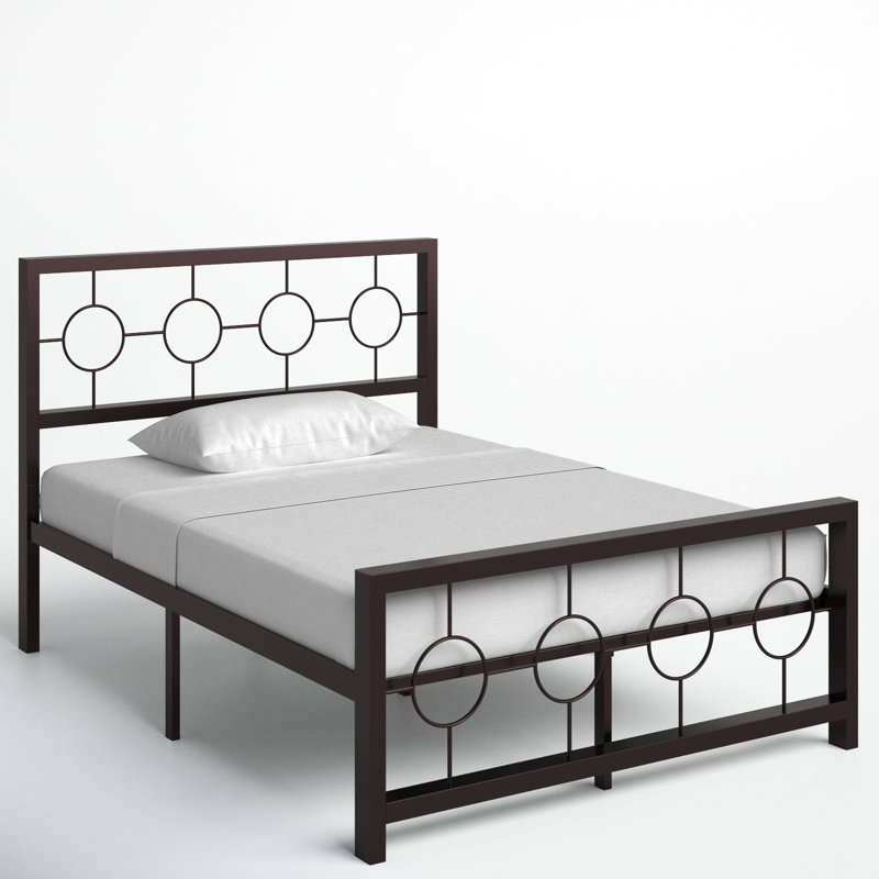 Wade Logan® Avren Oriental Vintage Style Metal Platform Bed & Reviews ...