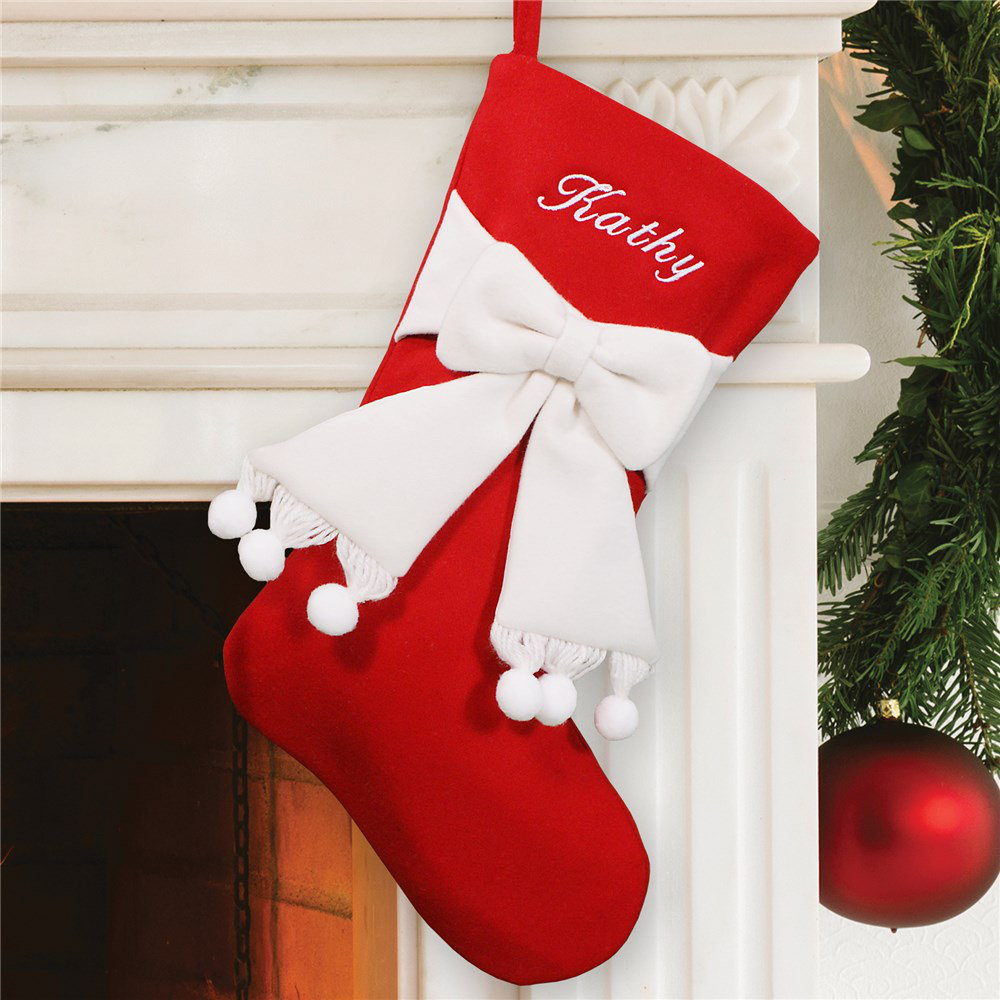 The Holiday Aisle® Bow Stocking | Wayfair