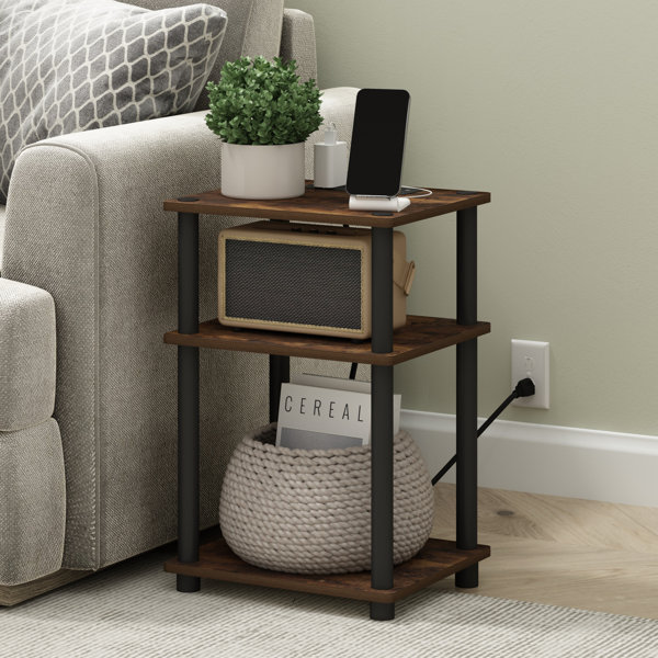 Ebern Designs End Table with Dual Installation Options, Built-In ...