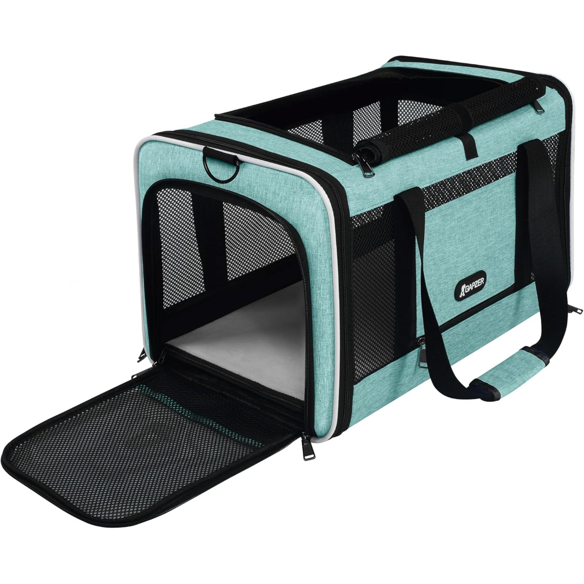 Ebern Designs Cat Carrier TSA Approved Ventilated Top Open Softsided ...