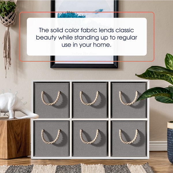 Breakwater Bay Foldable Collapsible Fabric Box & Reviews | Wayfair