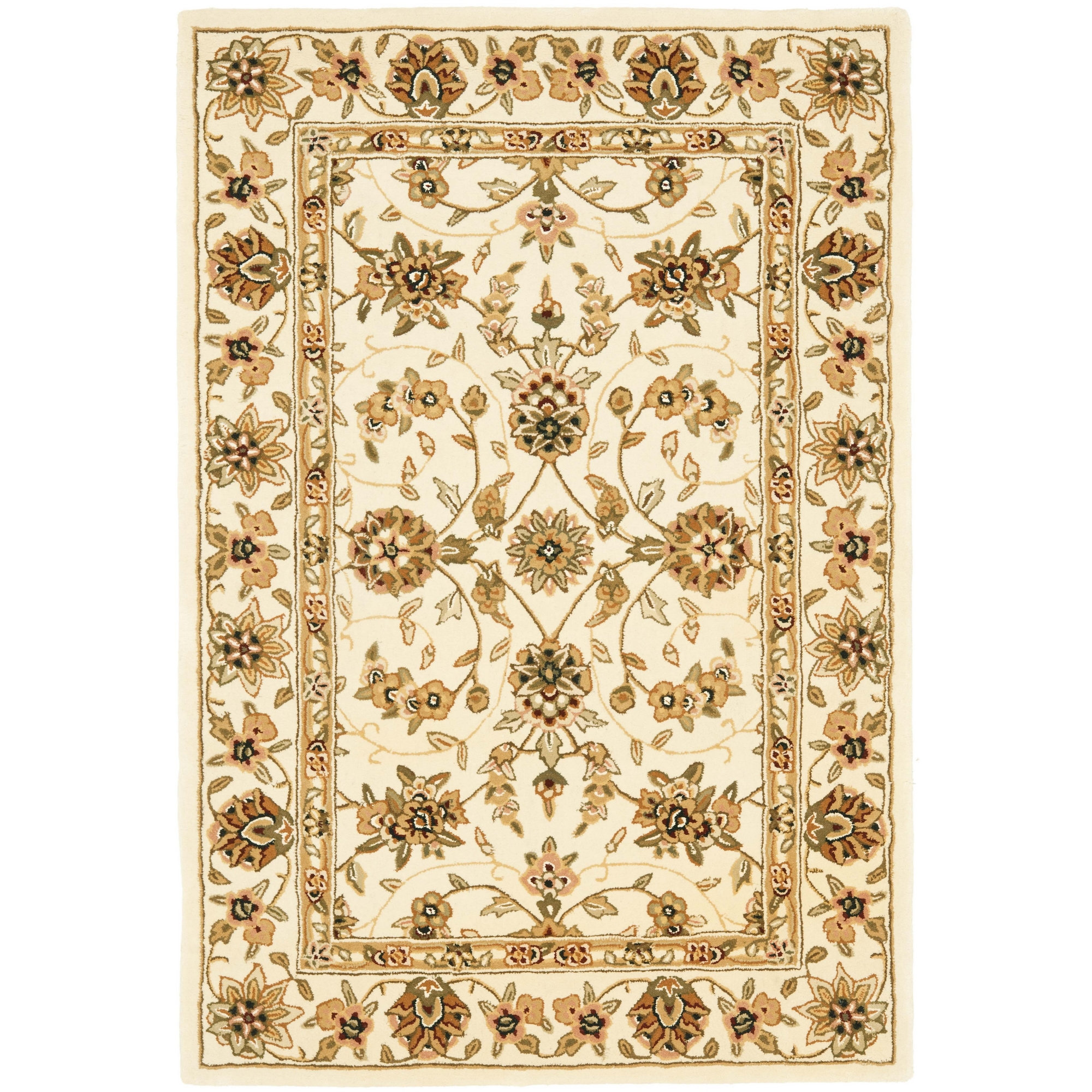 Safavieh Traditions Handmade Silk Ivory Rug & Reviews | Wayfair