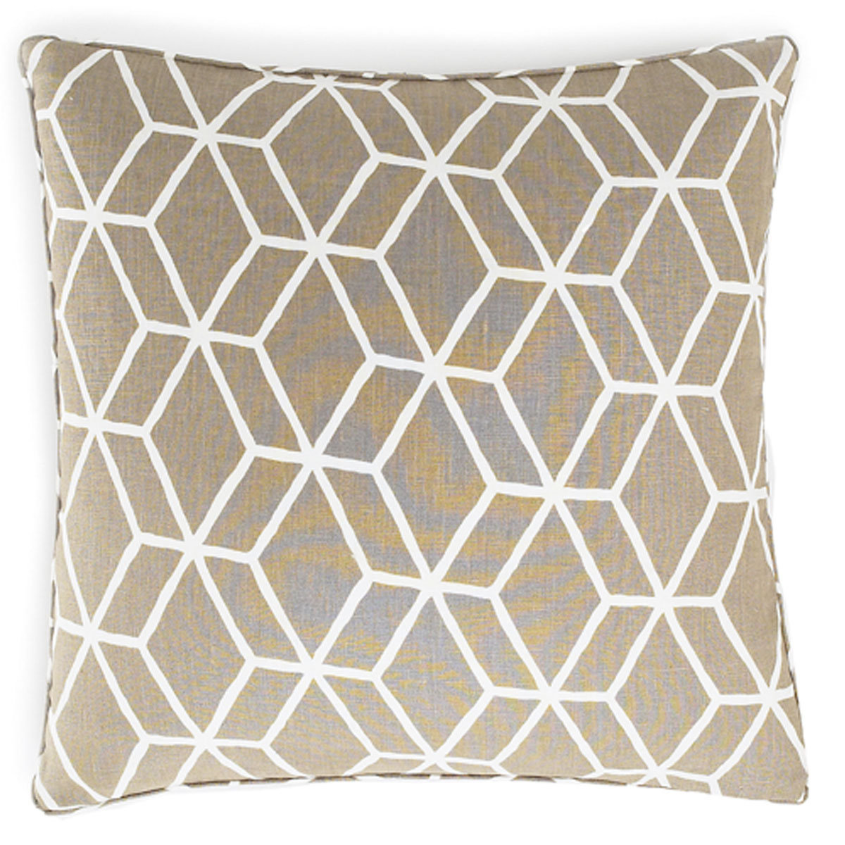 Jiti Indoor Bethe Tile Light Brown Geometric Throw Pillows 20 x 20 ...