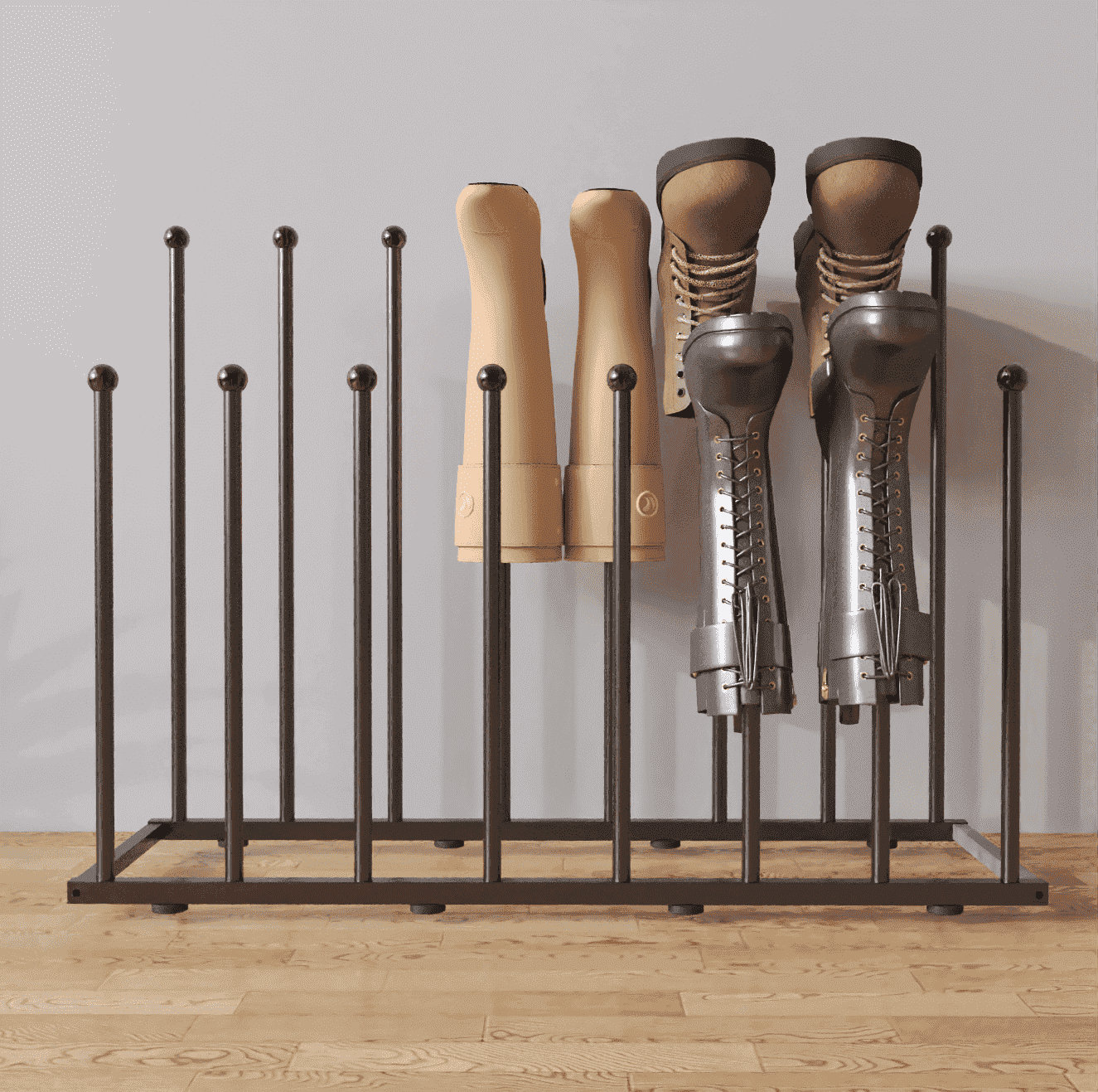 Lark Manor™ Boot Rack Organizer For 8 Pairs, Free Standing Boot Storage ...