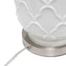 Kelly Clarkson Home Becca 29.25" White/Brush Nickel Table Lamp ...