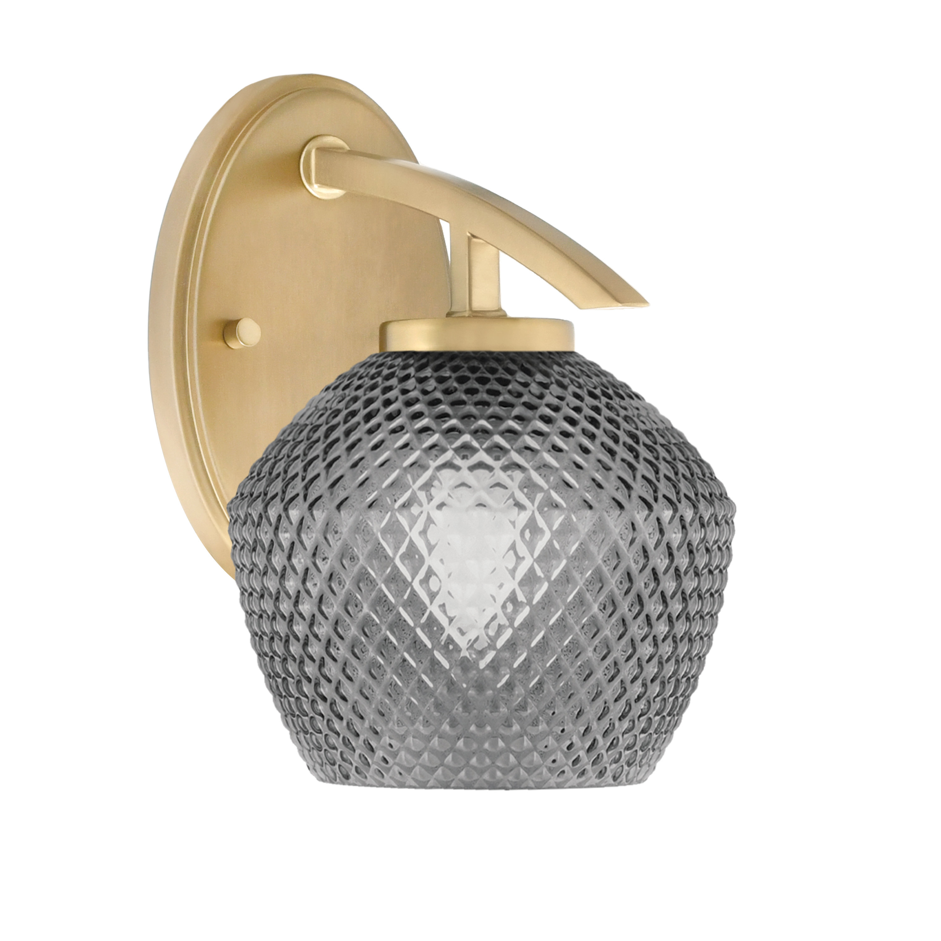 Toltec Lighting Kurve Downlight Wall Sconce Shown In Graphite Finish ...