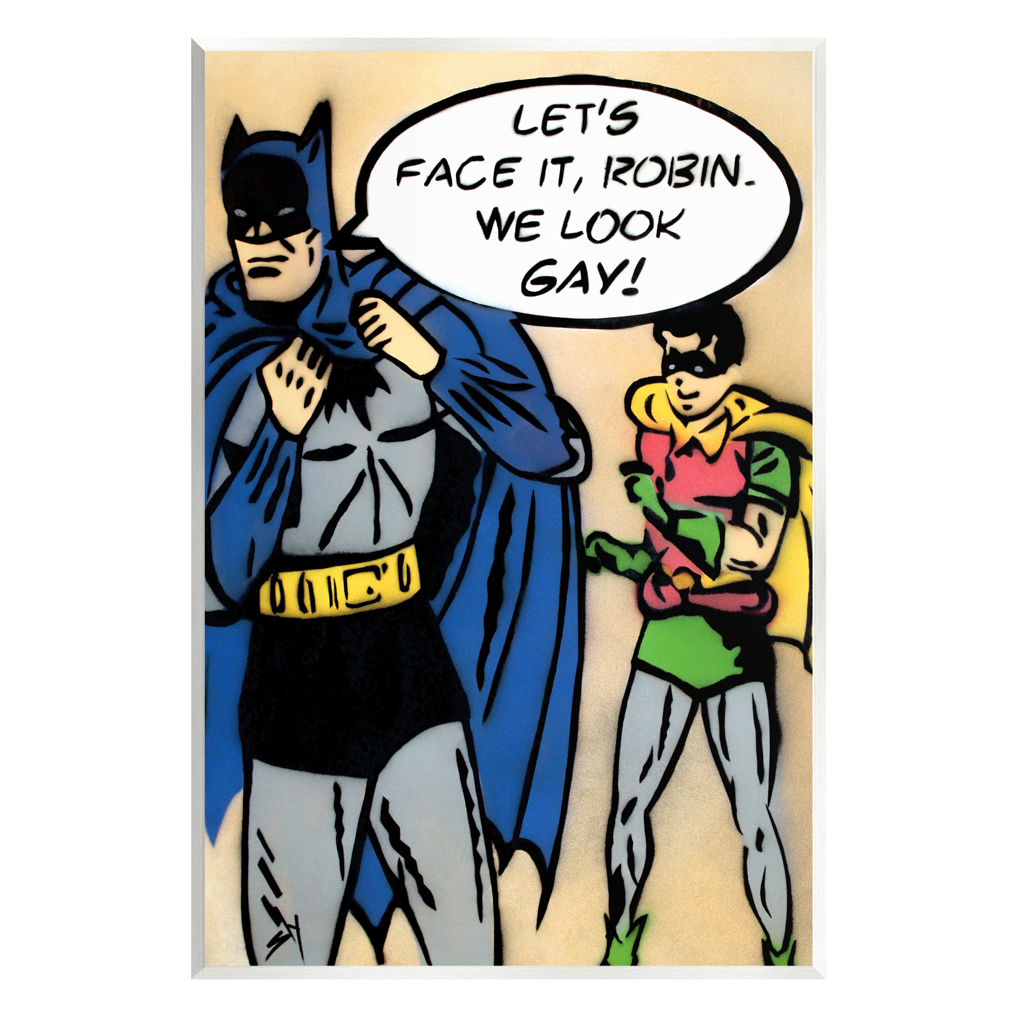 Stupell Industries Let's Face It Robin Funny Comic by Juan Sly ...