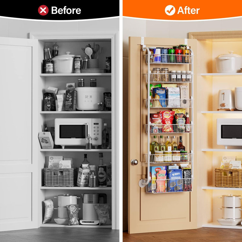 Prep & Savour Cabinet Door Spice Rack with Adjustable Racks | Wayfair