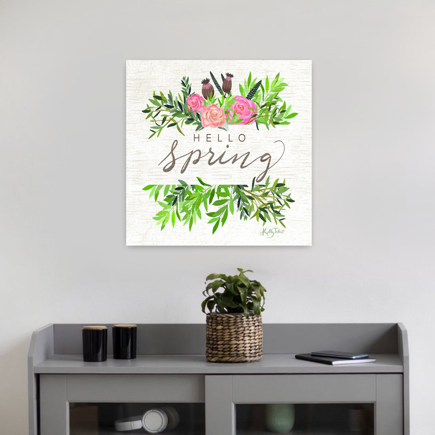 Ophelia & Co. Hello Spring Contemporary Spring Flower Art | Wayfair