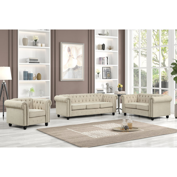 USLivings 3 - Piece Living Room Set | Wayfair