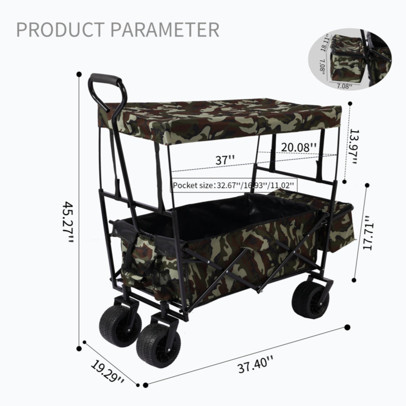 Wenty Outdoor Garden Carts | Wayfair