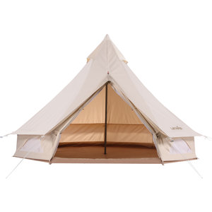 Garsing Canvas Bell Tent 100% Cotton in Dia Waterproof Canvas Camping ...