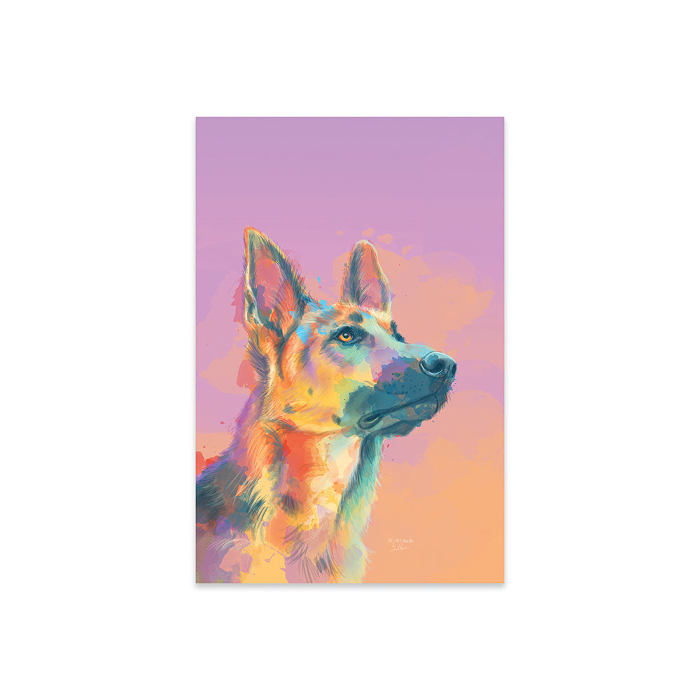 Red Barrel Studio Beyond the Twilight German Shepherd Portrait ...