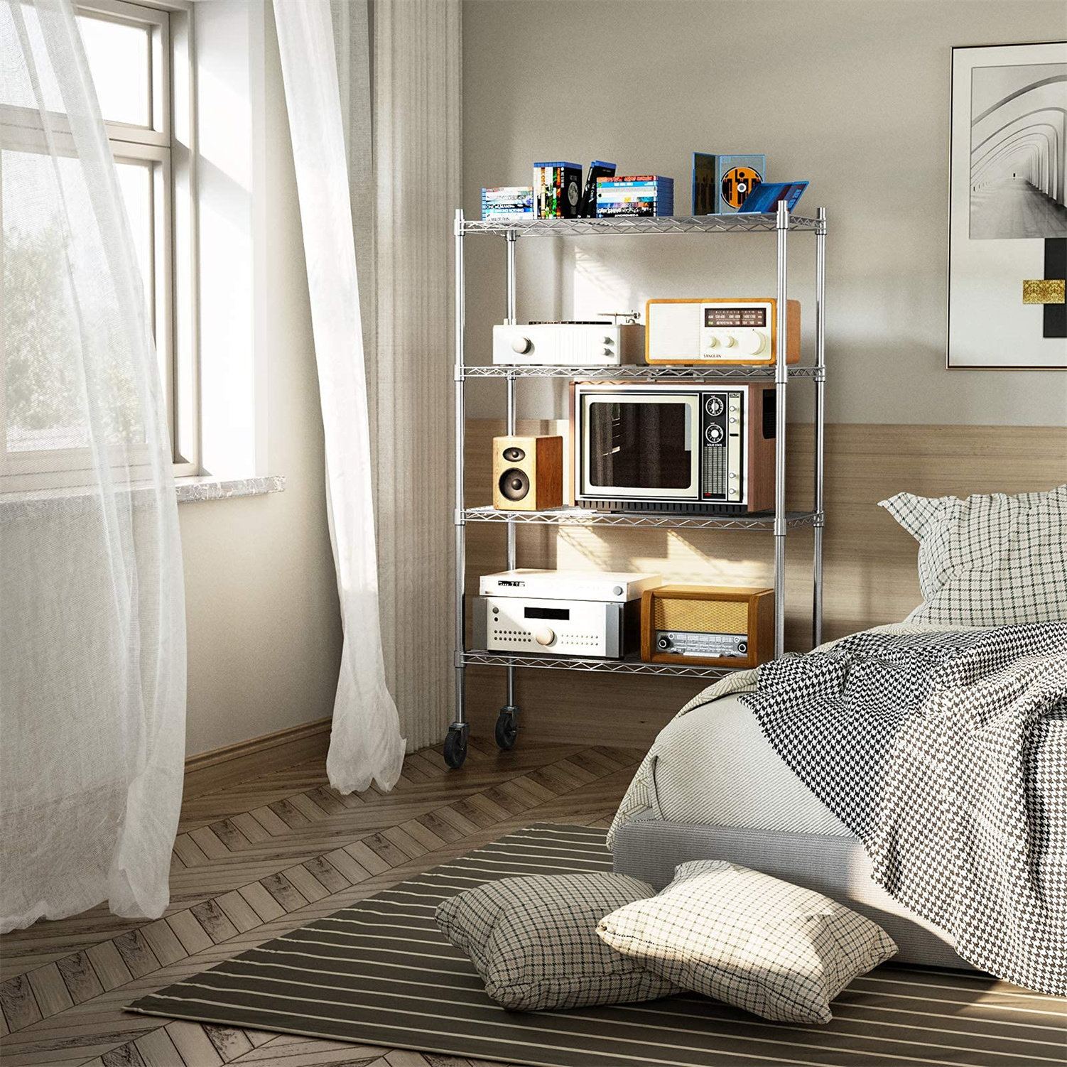 Rebrilliant Heavy Duty Adjustable Metal Shelf Unit With Rust Proof ...