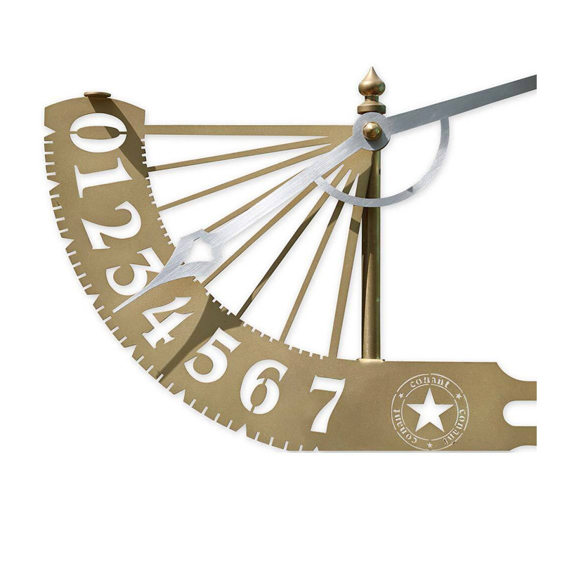 Wind & Weather Jeffersonian Float and Lever Style Metal Rain Gauge ...