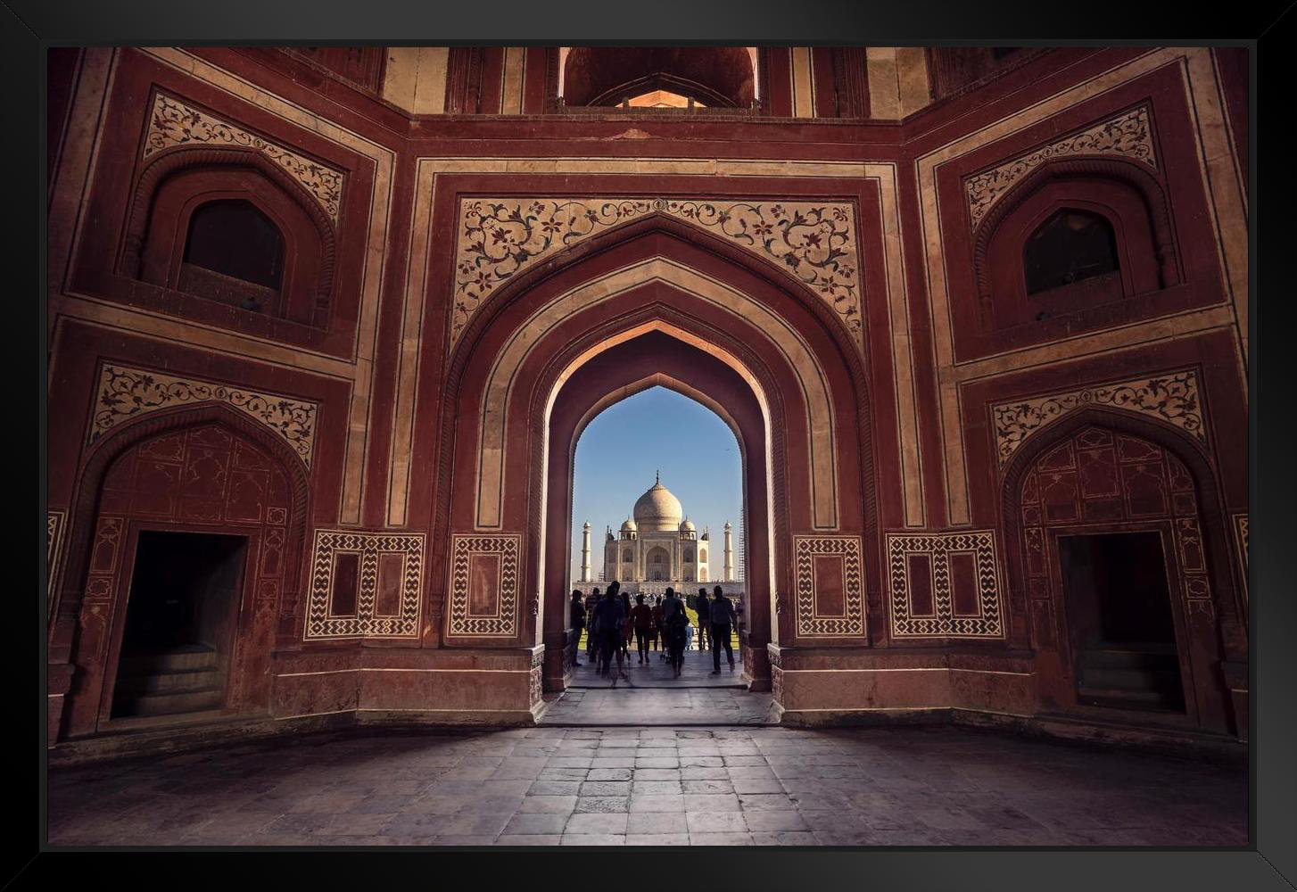 Latitude Run® Taj Mahal Seen Through The Taj Mahal Mosque Doors Archway ...