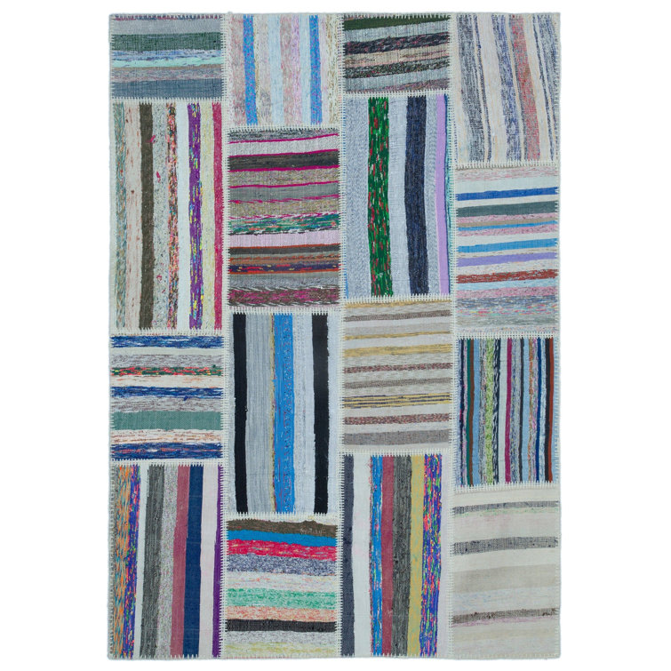 Bungalow Rose Wool Striped Rug - Wayfair Canada