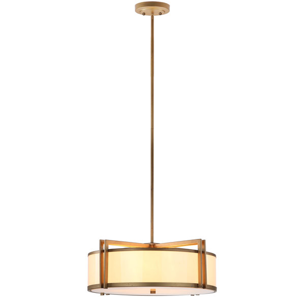 Latitude Run® 5 - Light Shaded Drum Chandelier "& Reviews" | Wayfair