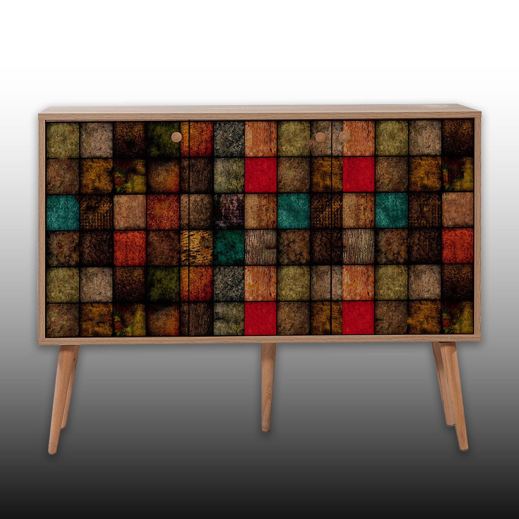 Corrigan Studio® 35'' Tall Unique UV Coated Console Table With Hornbeam ...