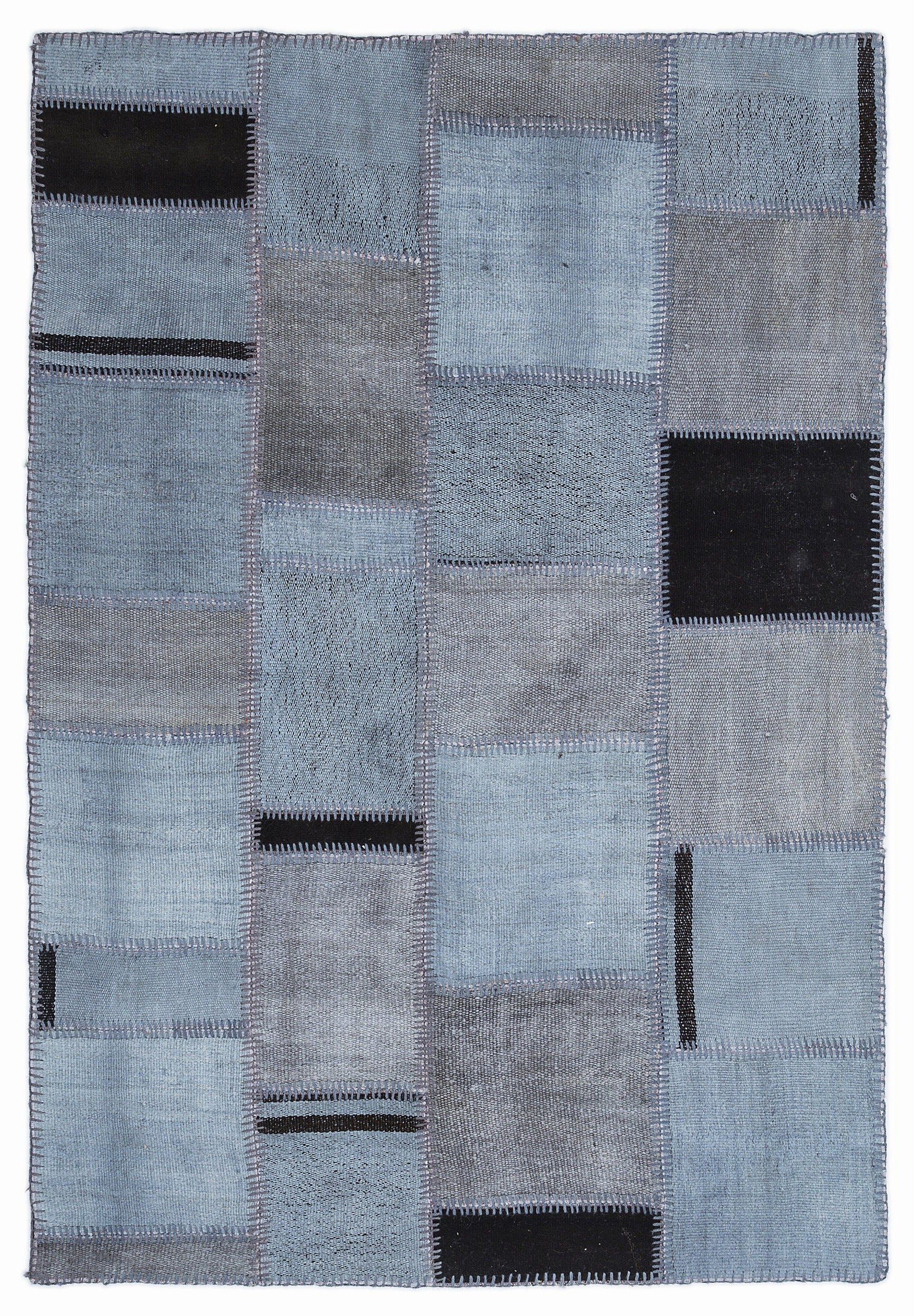 Bungalow Rose Giancola Wool Patchwork Rug | Wayfair