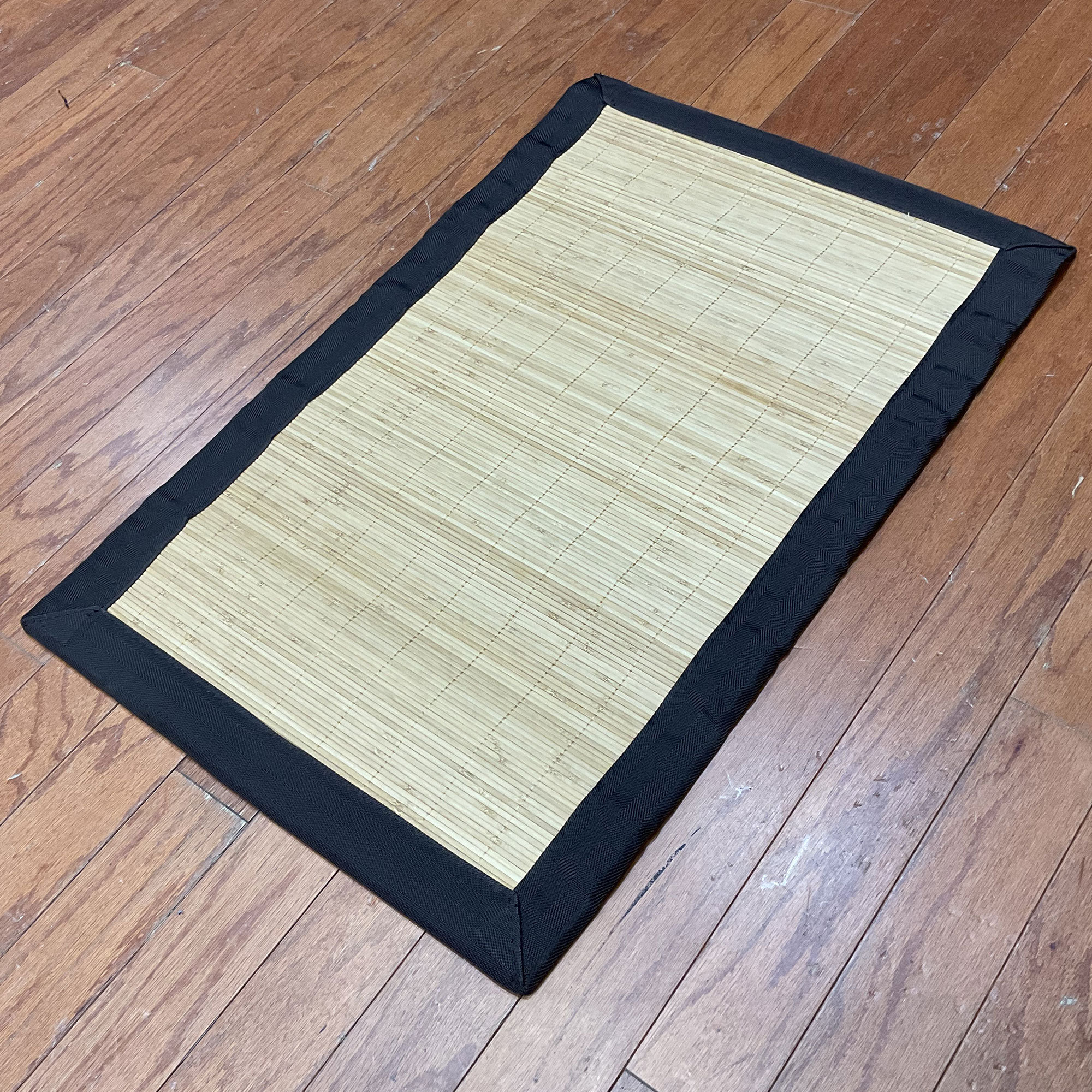 Bay Isle Home Spengler Bamboo Slat/Seagrass Rug | Wayfair