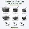 Granitestone Armor Max 14 Piece Hard Anodized Nonstick Durable Cookware ...