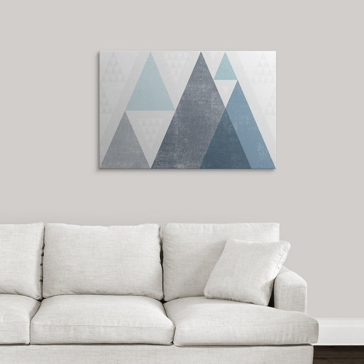 George Oliver Brodin Mod Triangles I Blue' by Michael Mullan Graphic ...