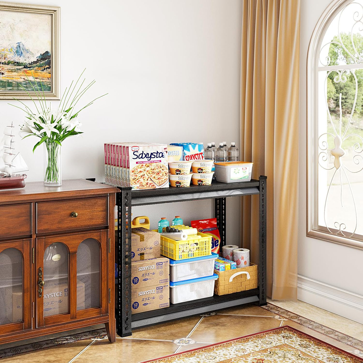 17 Stories Heavy Duty Garage Shelving Unit With 880LBS Capacity ...