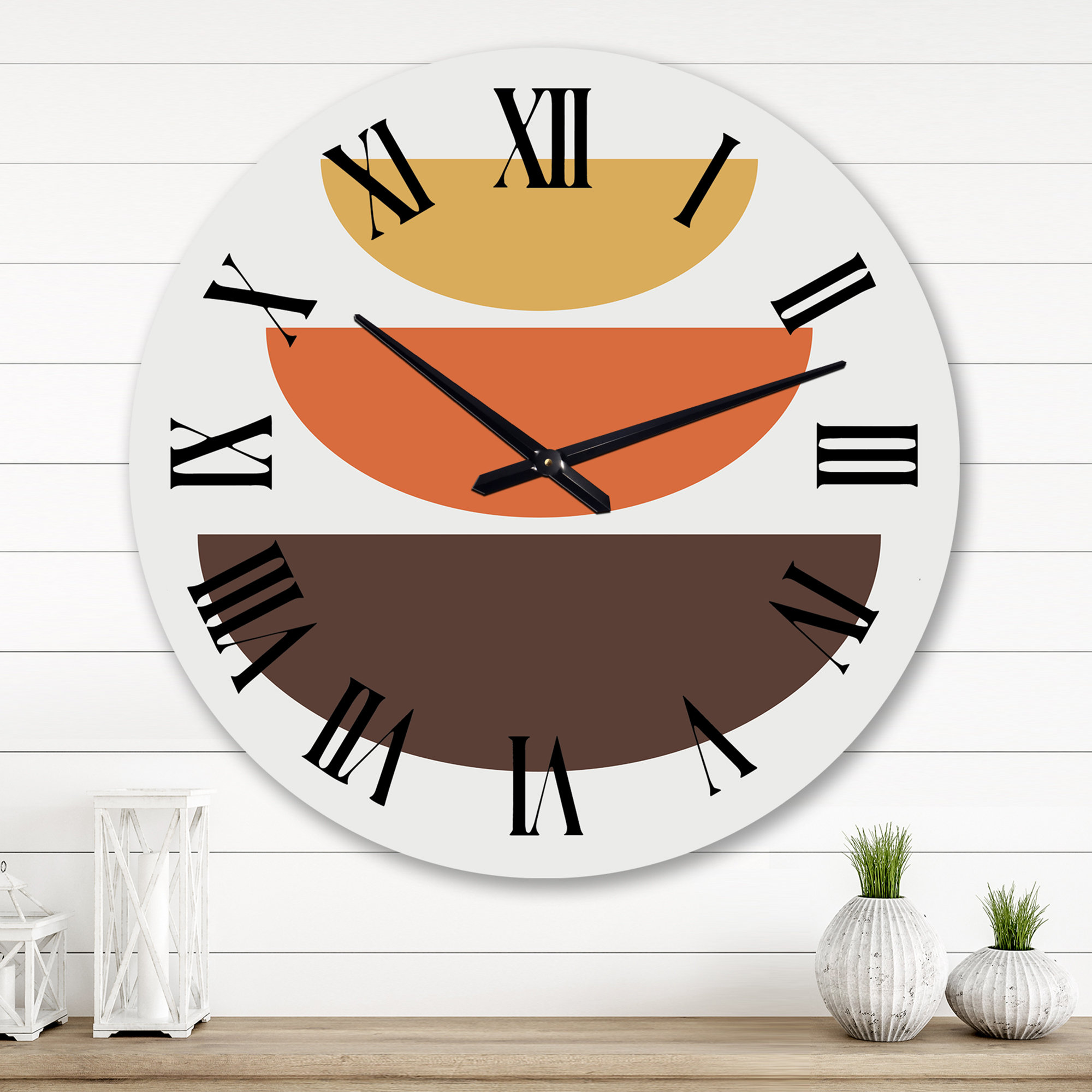 East Urban Home Minimalistic Creative Designs in Retro Colors V Wall ...