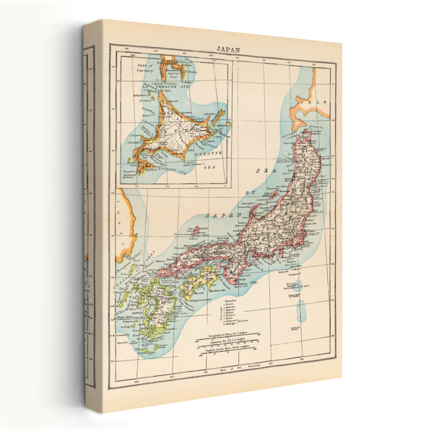 Red Barrel Studio® Map Of Japan - Adventure Asia Asian Cartography ...