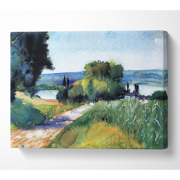 ClassicLiving Sea And Landscape by Lesser Ury - Wrapped Canvas Art ...