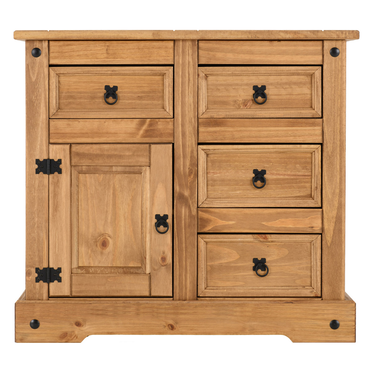 Millwood Pines Beldane Solid Wood Farmhouse Buffet Cabinet Sideboard 4 ...