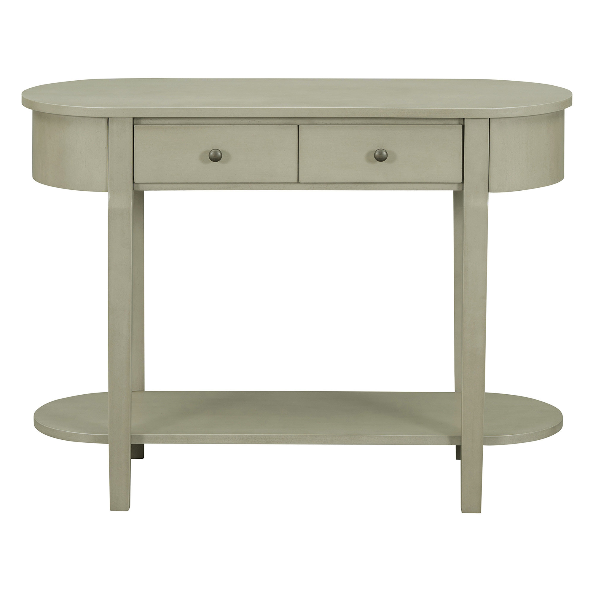 George Oliver Elegant Retro Console Table with Curved Design and Smooth ...
