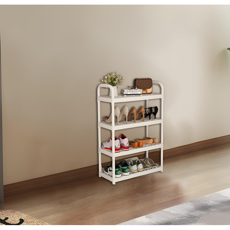 Rebrilliant Compact Multi-Layer Shoe Rack For Small Spaces | Wayfair